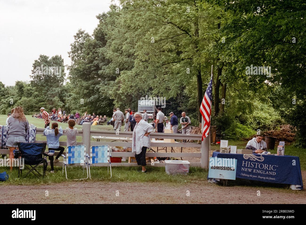 Newbury, Massachusetts - Fans watching an 1864 rules baseball game by ...