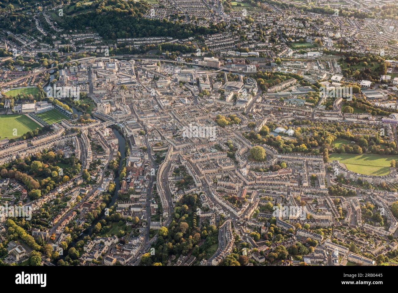 City Of Bath,Somerset, England from above arial view Stock Photo - Alamy