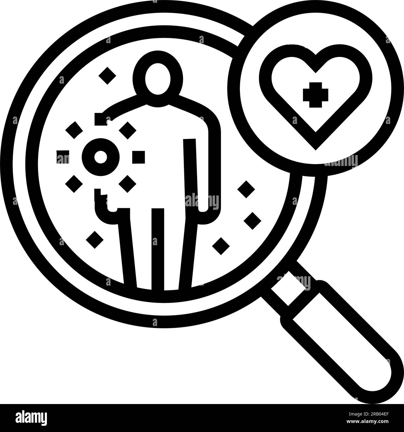 immunology research biomedical line icon vector illustration Stock ...