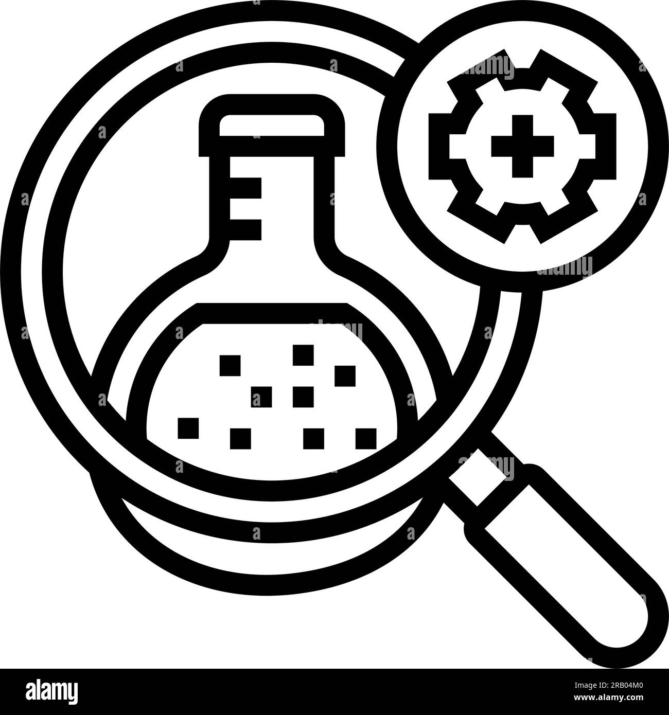 pharmacology research biomedical line icon vector illustration Stock ...