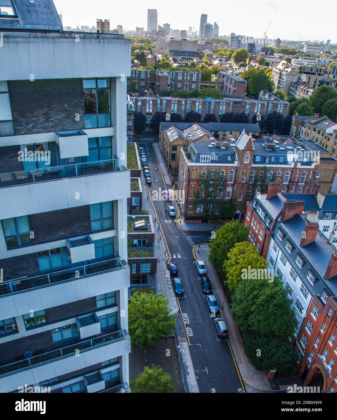 London skyline,England,UK viewed from Tower Hamlets Stock Photo - Alamy