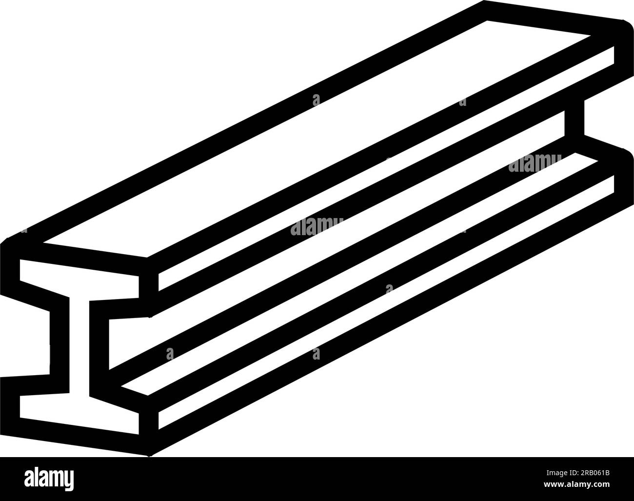 steel girders civil engineer line icon vector illustration Stock Vector ...