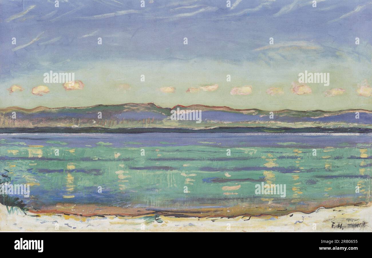 Landscape with of rhythm 1908 by Ferdinand Hodler Stock Photo - Alamy