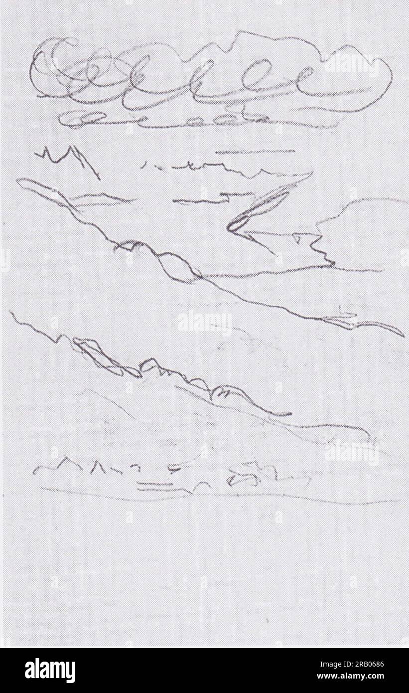 Lake Thun from the path to the plate Schynigen 1906 by Ferdinand Hodler ...