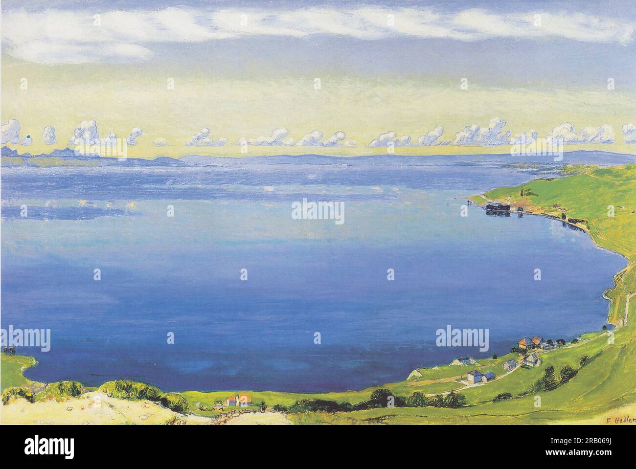 Lake Geneva from Chexbres 1904 by Ferdinand Hodler Stock Photo - Alamy