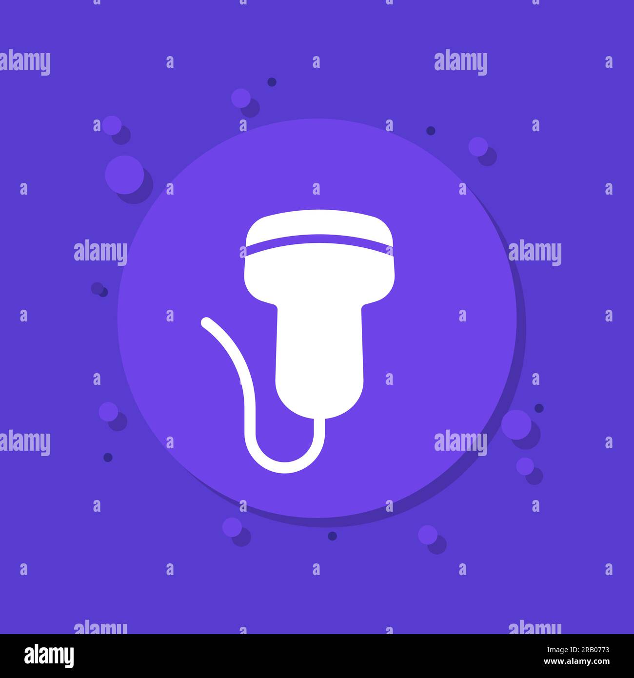 ultrasound vector icon, ultrasonic scanning Stock Vector Image & Art ...