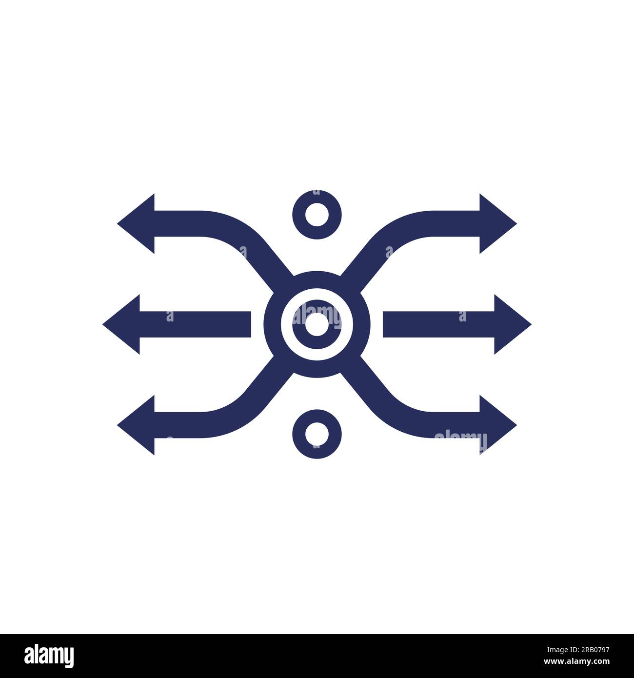 Flexible arrow on white hi-res stock photography and images - Alamy