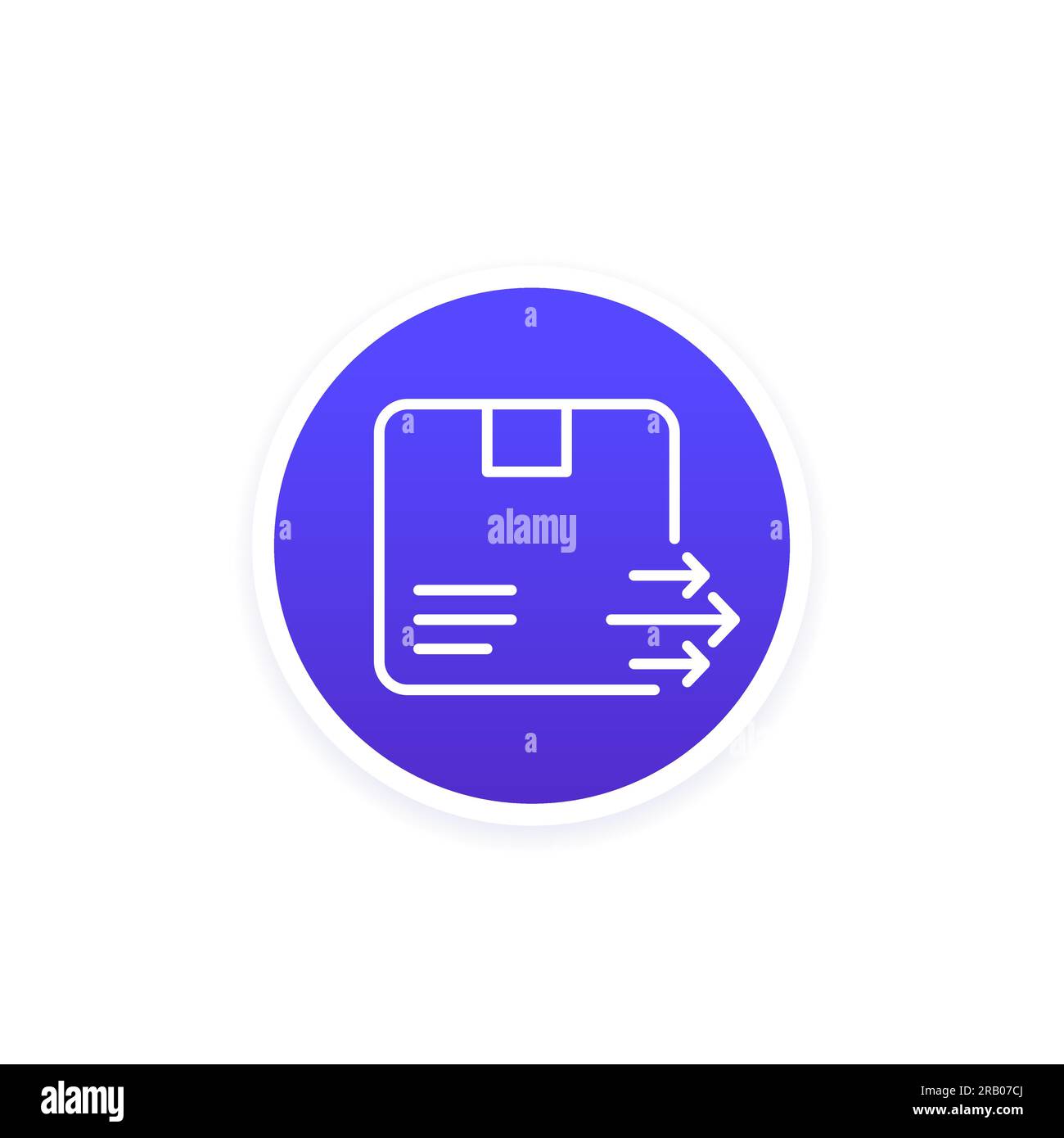 send parcel line icon for web Stock Vector Image & Art - Alamy