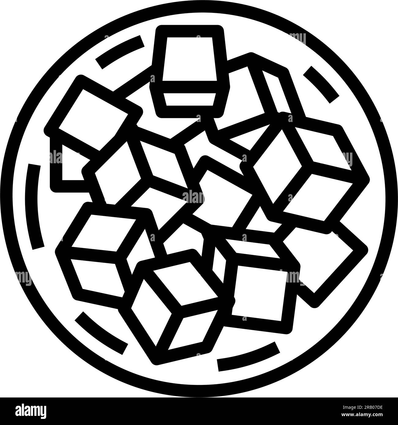 tofu japanese food line icon vector illustration Stock Vector Image ...