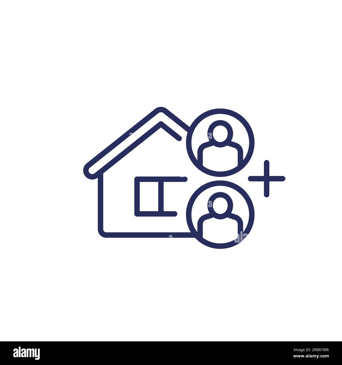 tenants and house line icon, vector Stock Vector Image & Art - Alamy
