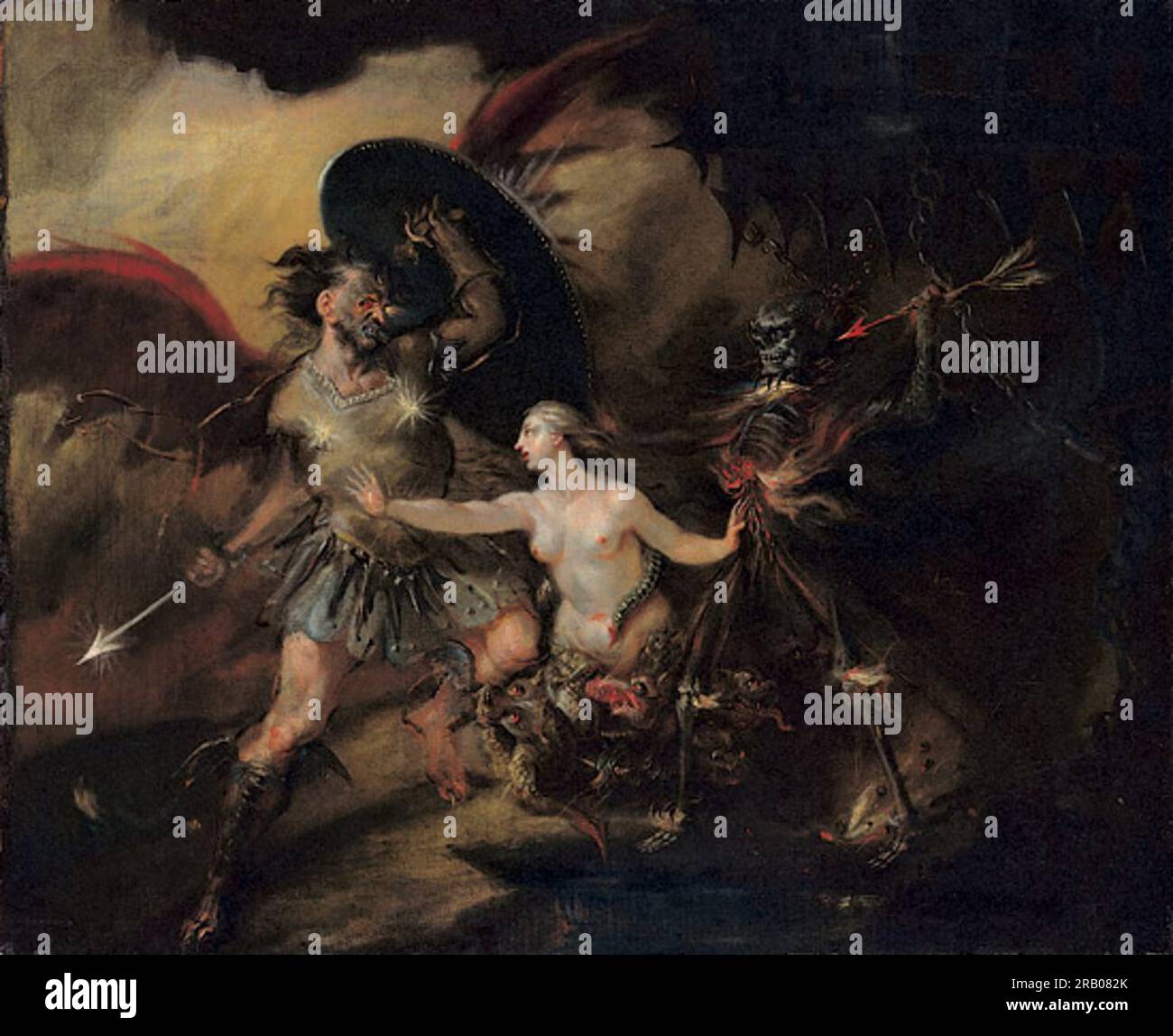 Satan and death painting hi-res stock photography and images - Alamy