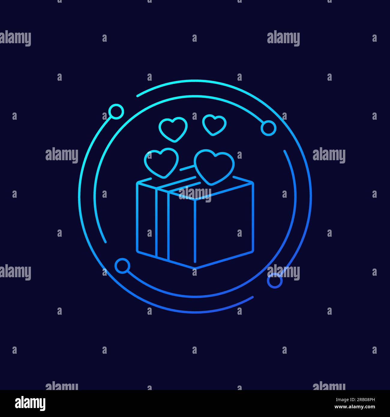 Parcel box package charity Stock Vector Images - Alamy