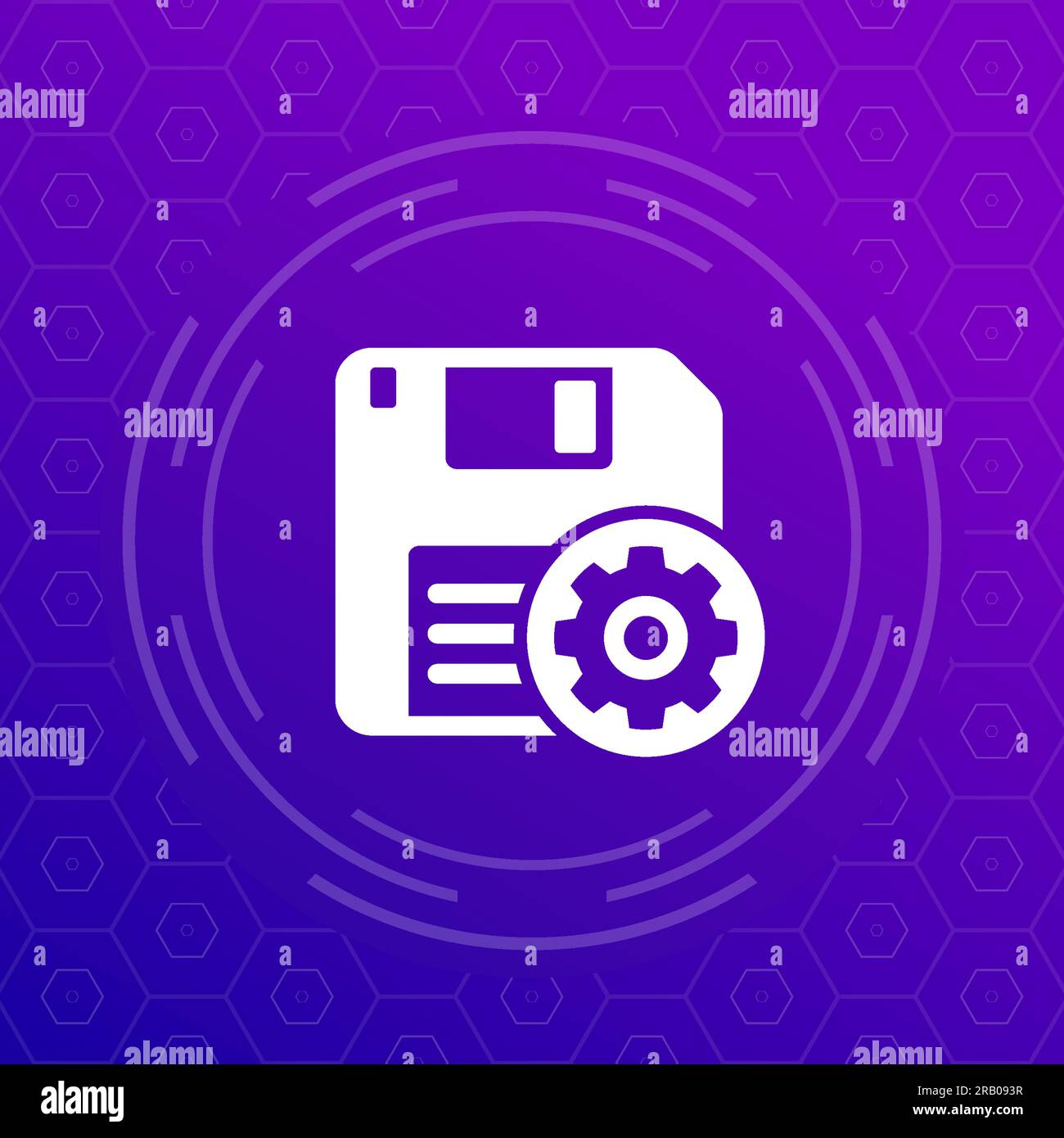 backup settings icon with a floppy disk, vector Stock Vector Image ...
