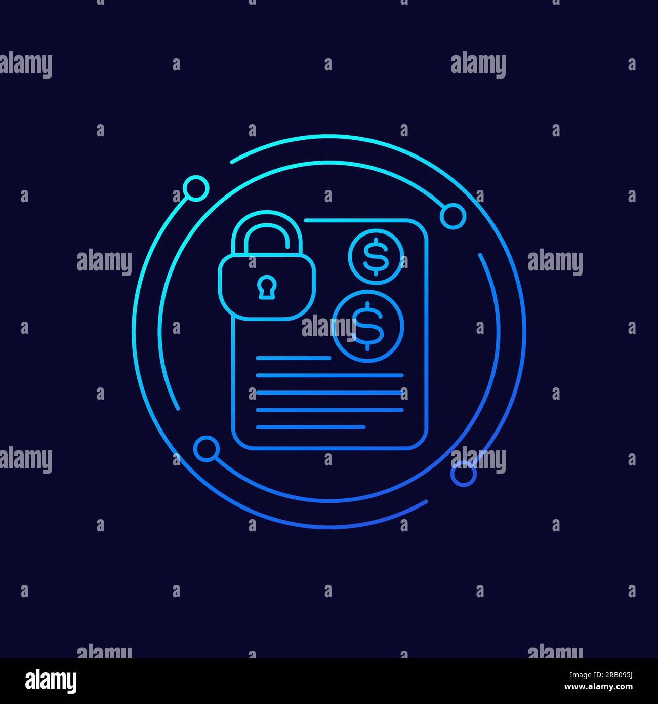Locked funds Stock Vector Images - Alamy