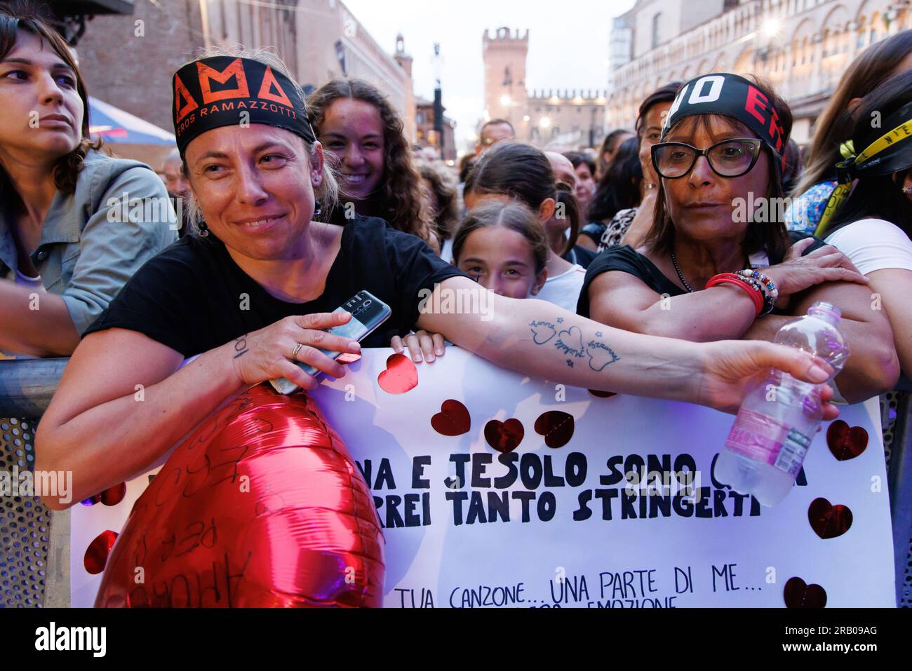 Italian singer Eros Ramazzotti's show in Ferrara, Italy Credit: Filippo ...