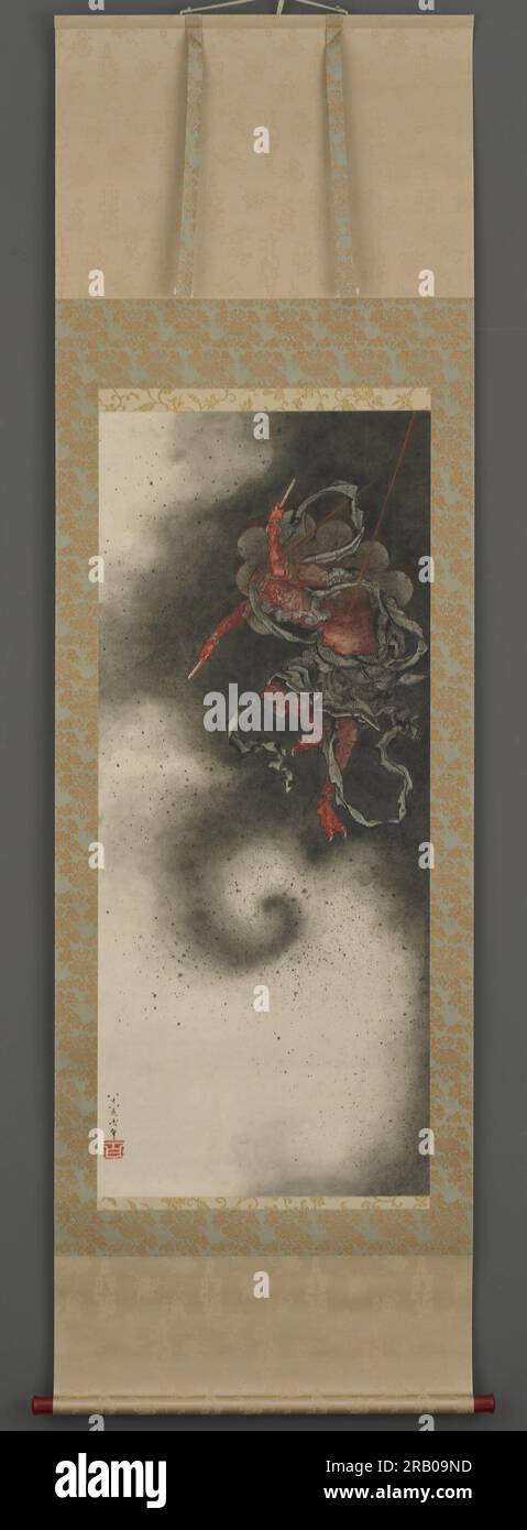 Thunder god, Edo period 1847 by Katsushika Hokusai Stock Photo - Alamy