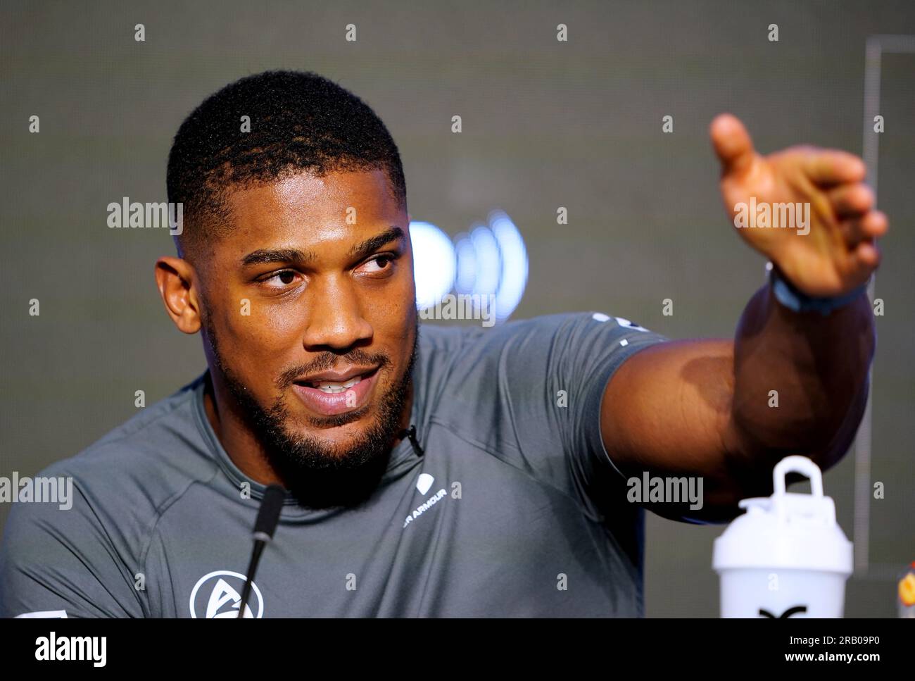File photo dated 29-03-2023 of Anthony Joshua, whose rematch with ...