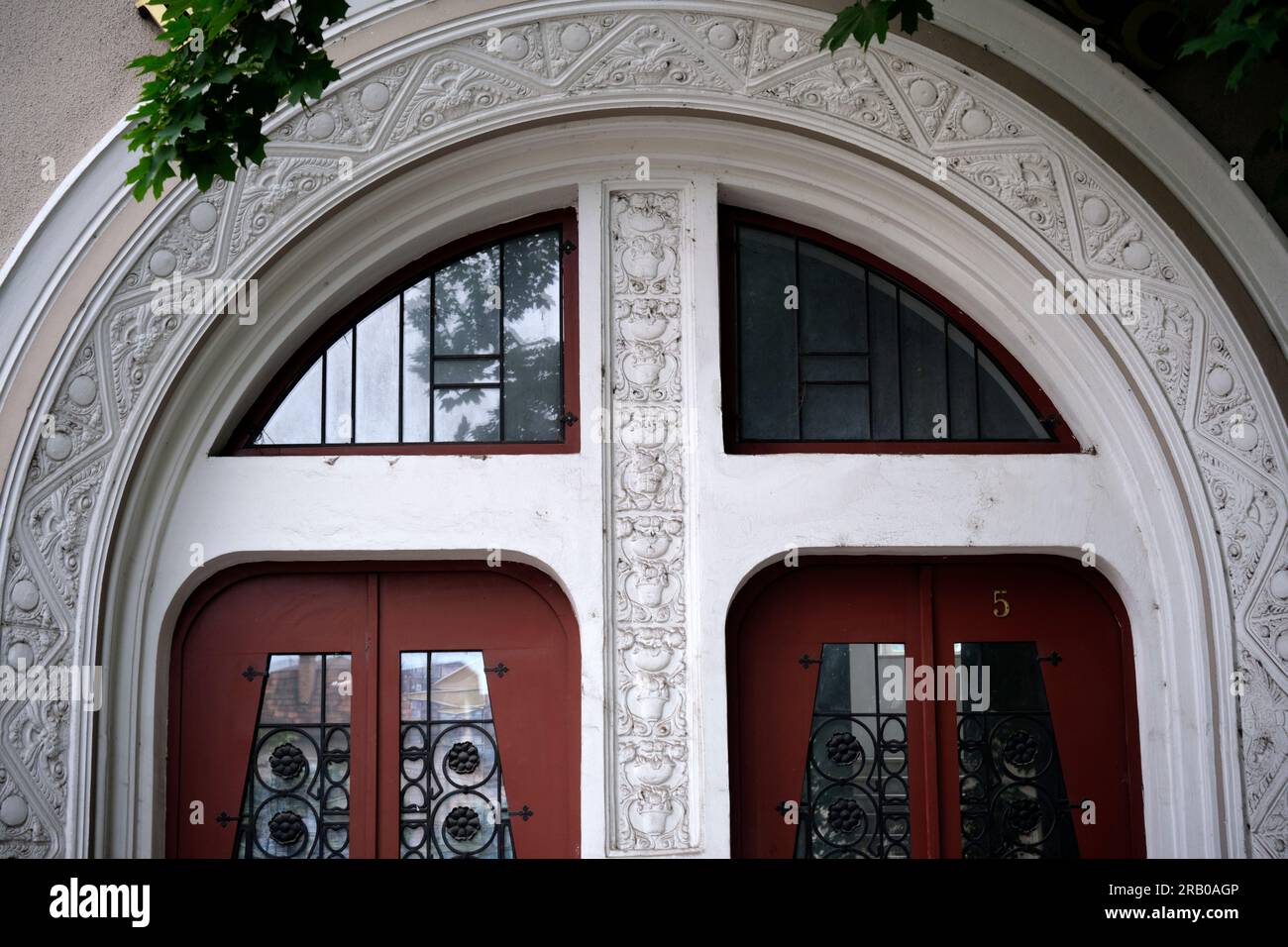 beautiful art style architecture building in Targu Mures,Romania Stock ...