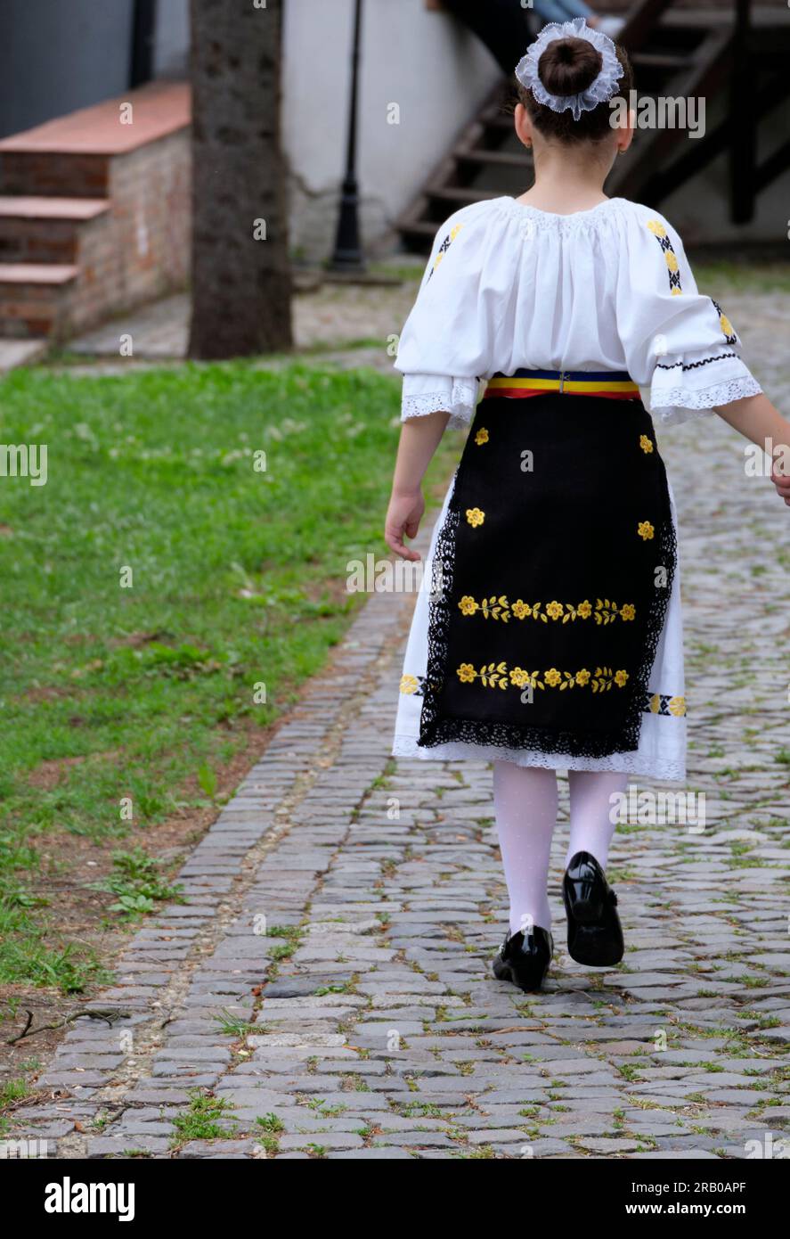 Traditional dress at a cultural festival in Transylvania Stock Photo ...