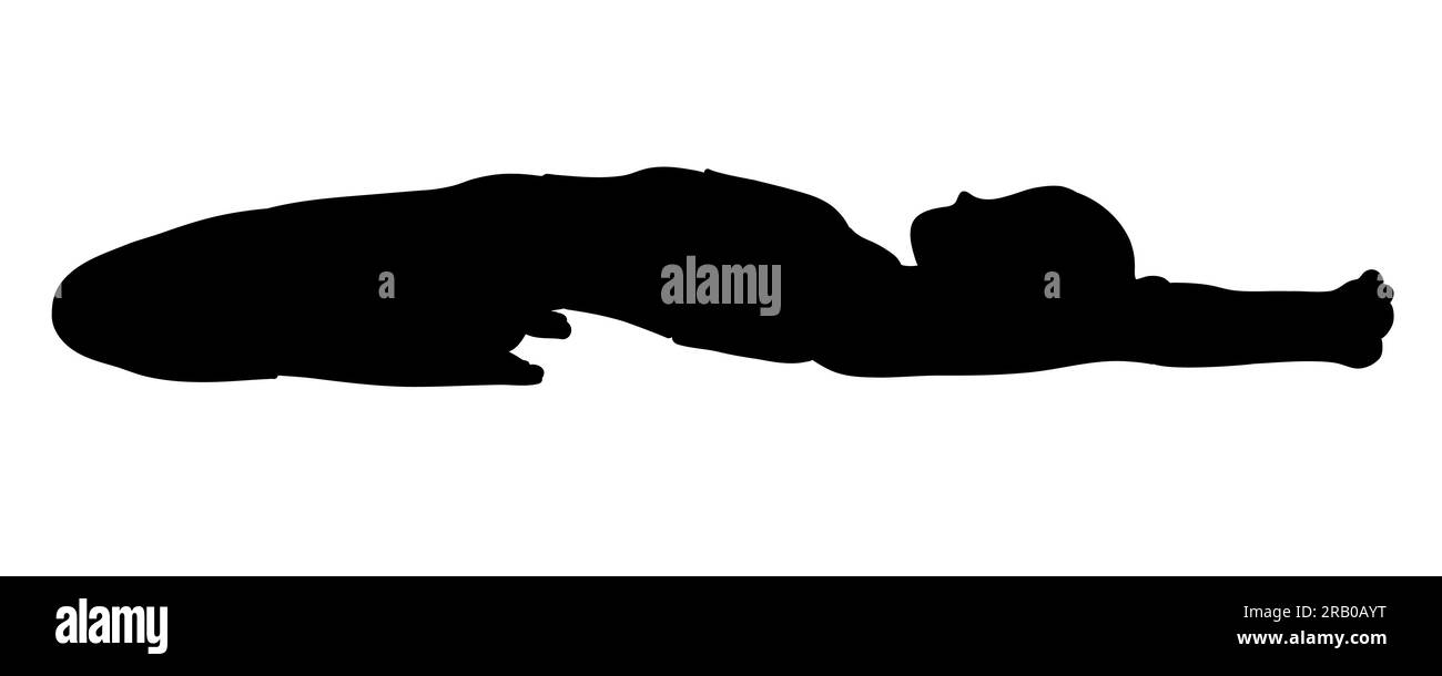 Training in yoga pose female character. Meditation, pilates, mental ...