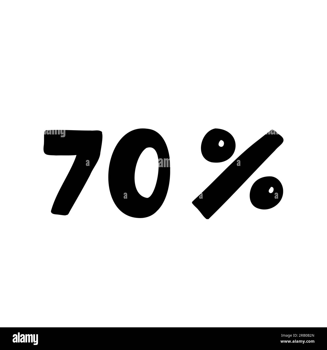 Sale 70 percent off orange discount logo special offer lettering ...