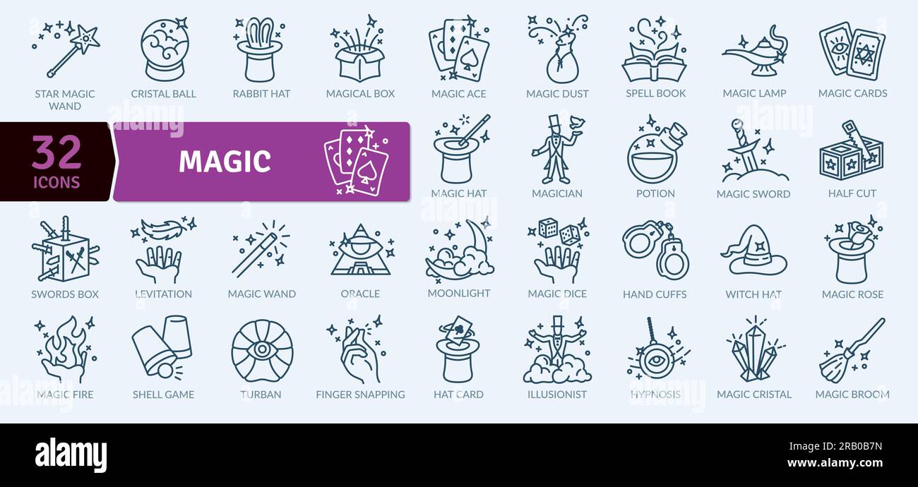 Magic world icons Pack Vector. Magic spectacle icons Pack Stock Vector ... Magic world icons Pack Vector. Magic spectacle icons Pack Stock Vector ...