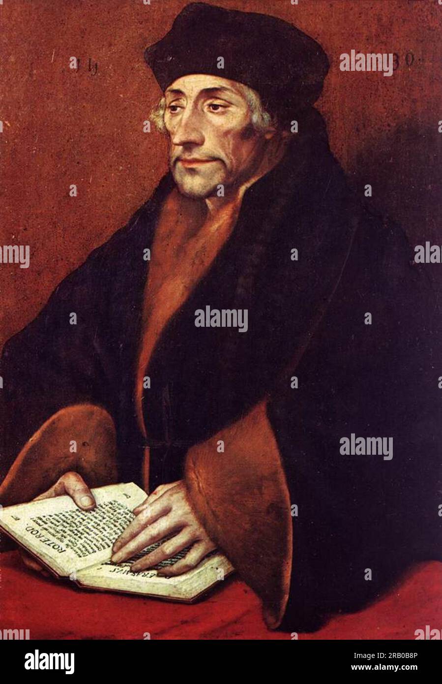 Portrait of Desiderius Erasmus c.1530; Germany by Hans Holbein the ...