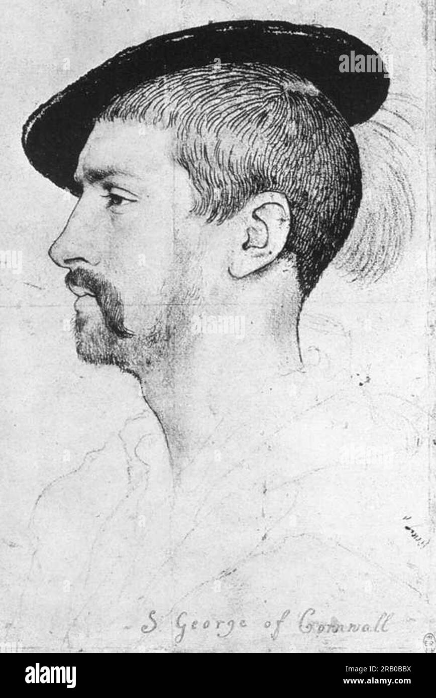 Simon George of Quocote 1536; Germany by Hans Holbein the Younger Stock ...