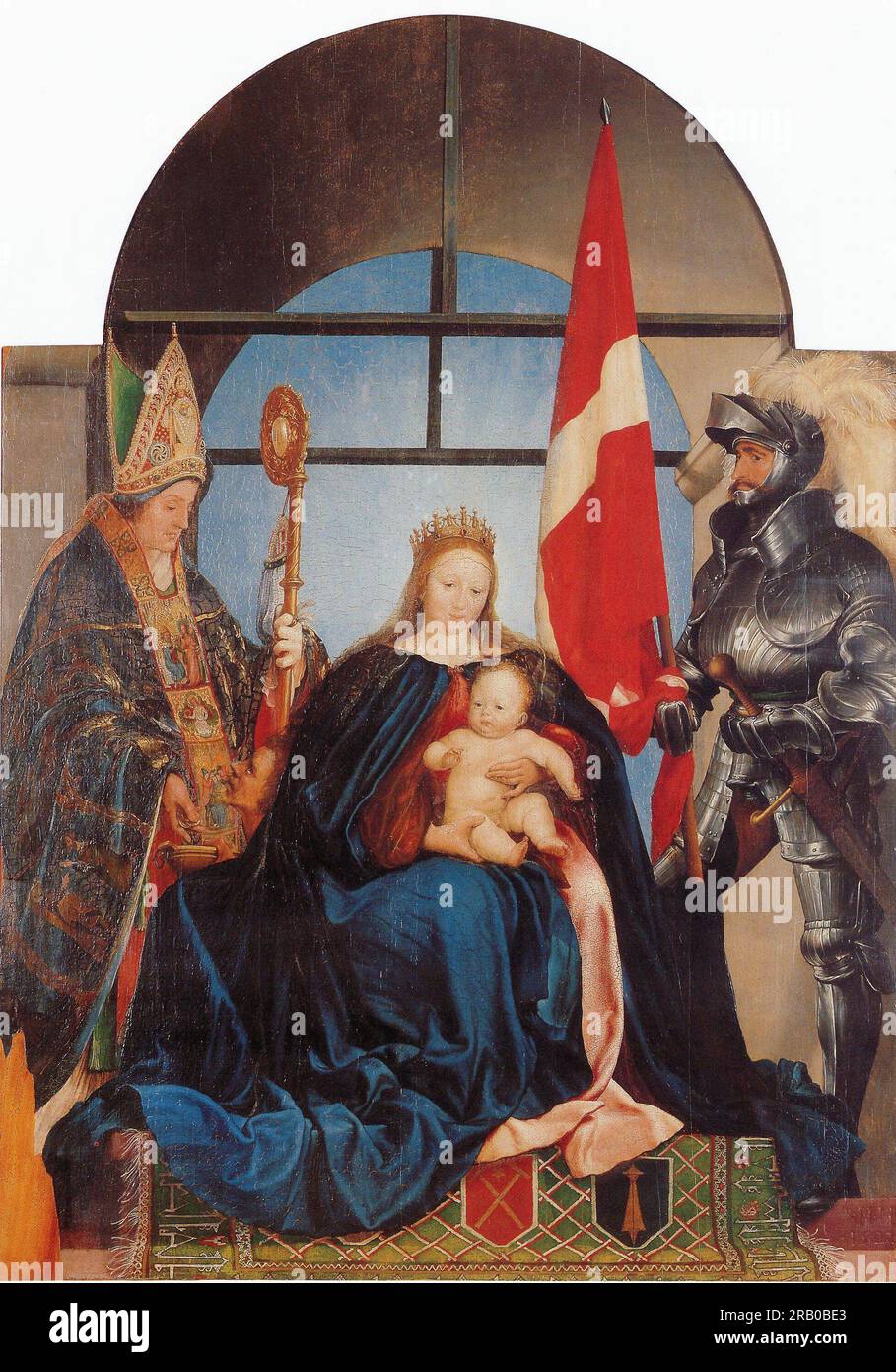 The Solothurn Madonna 1522; Germany by Hans Holbein the Younger Stock ...
