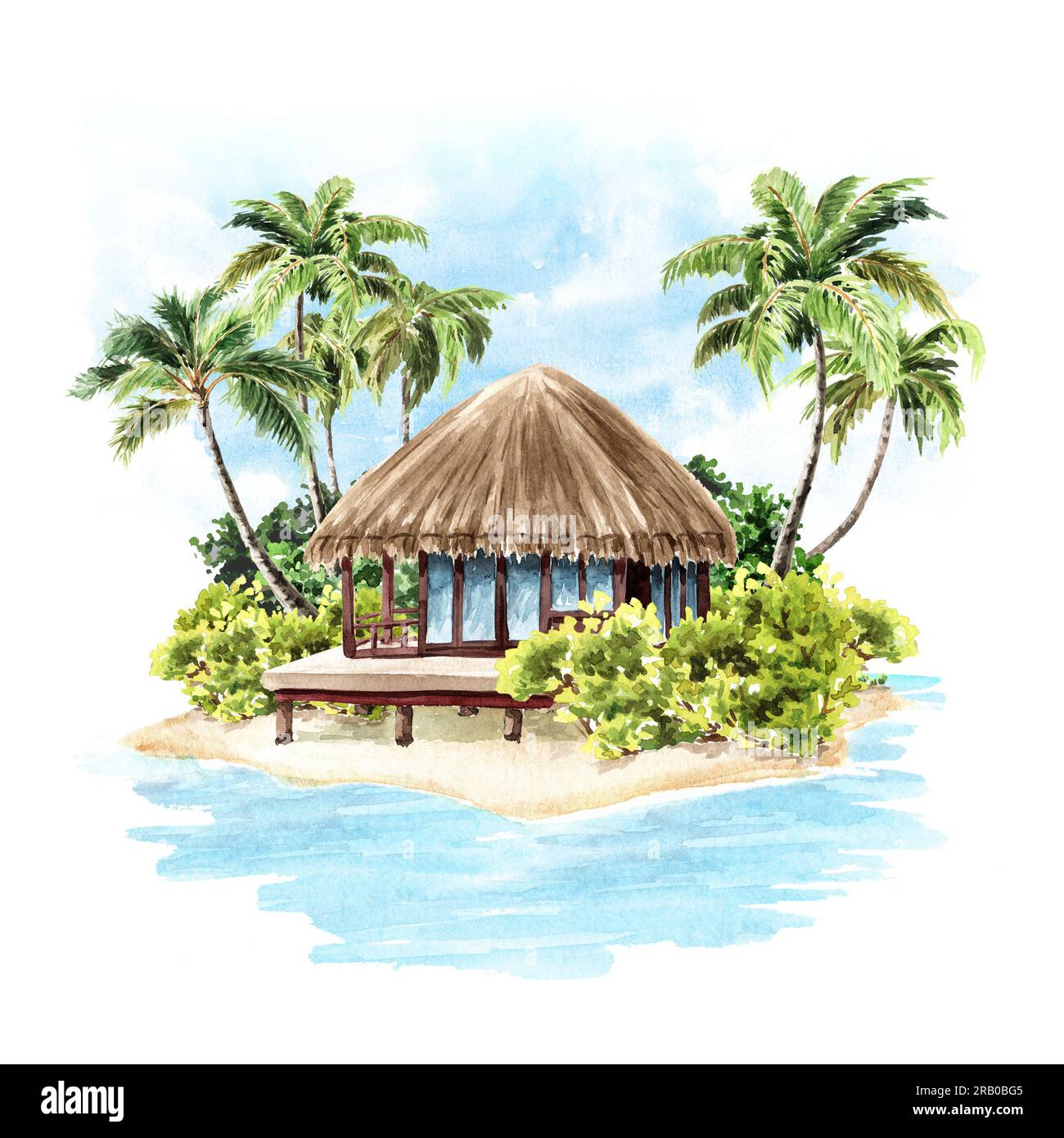 Bora bora island resort Cut Out Stock Images & Pictures - Alamy