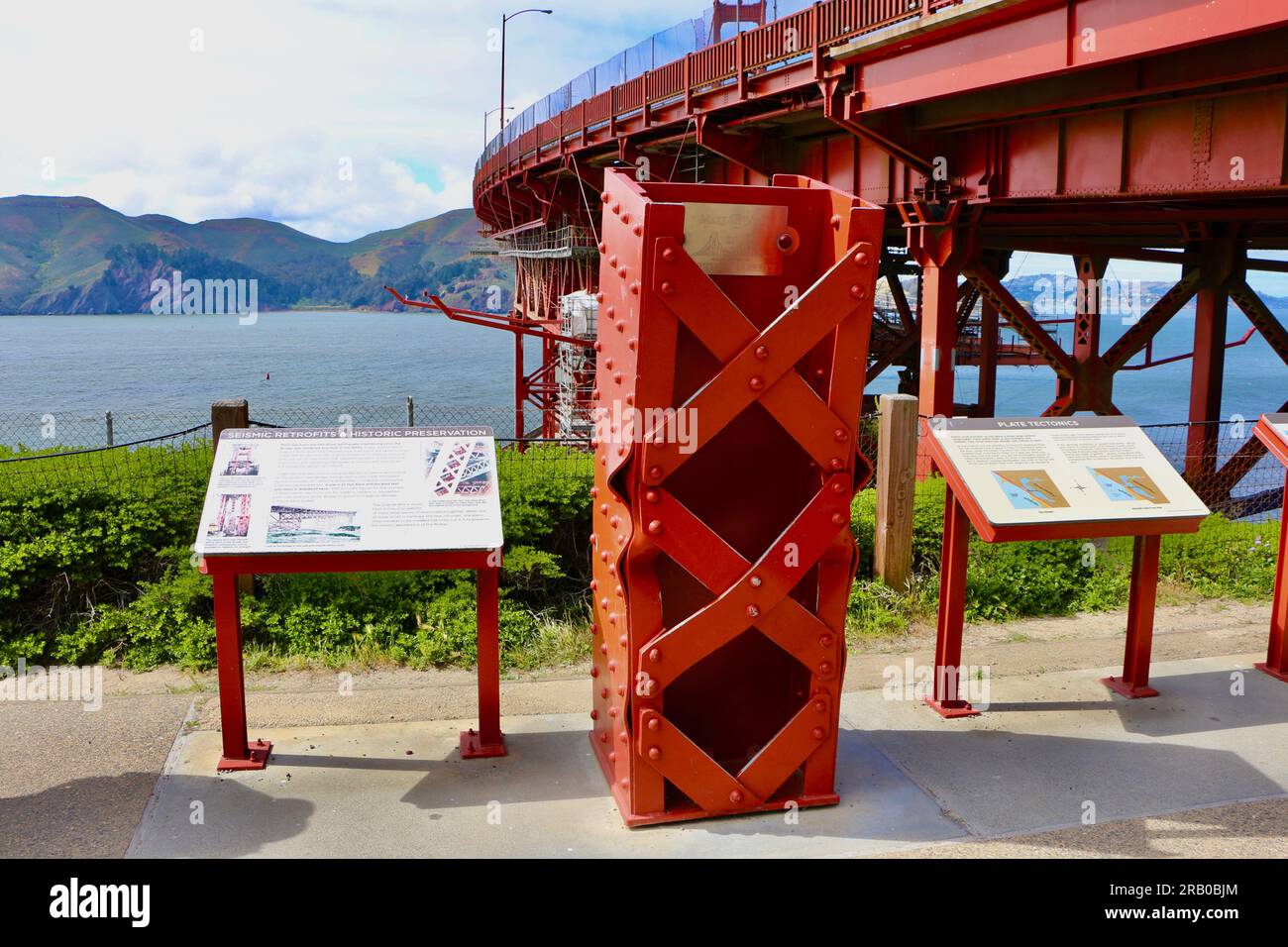 Exhibits explaining seismic retrofits and plate tectonics Golden Gate ...