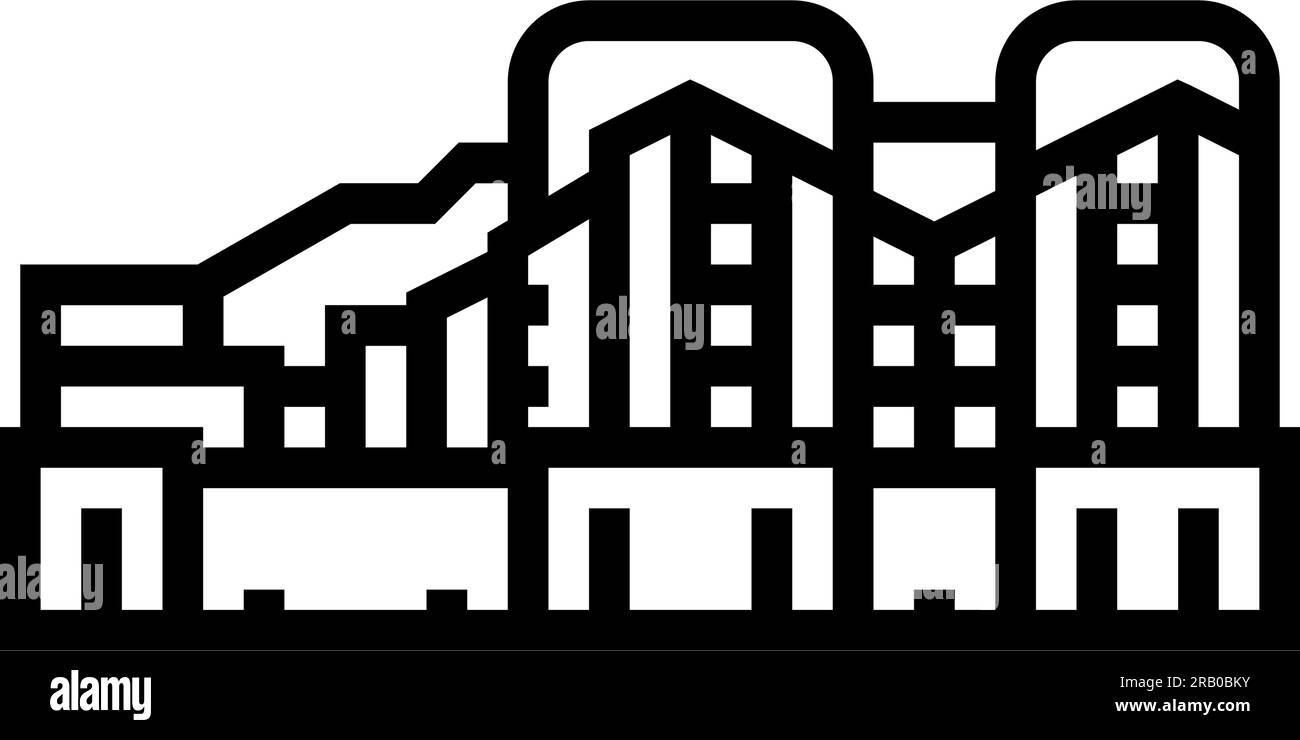 steam turbine nuclear energy line icon vector illustration Stock Vector ...