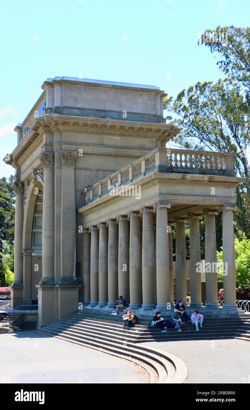Spreckels Temple of Music bandstand with the message Lift Every Voice ...