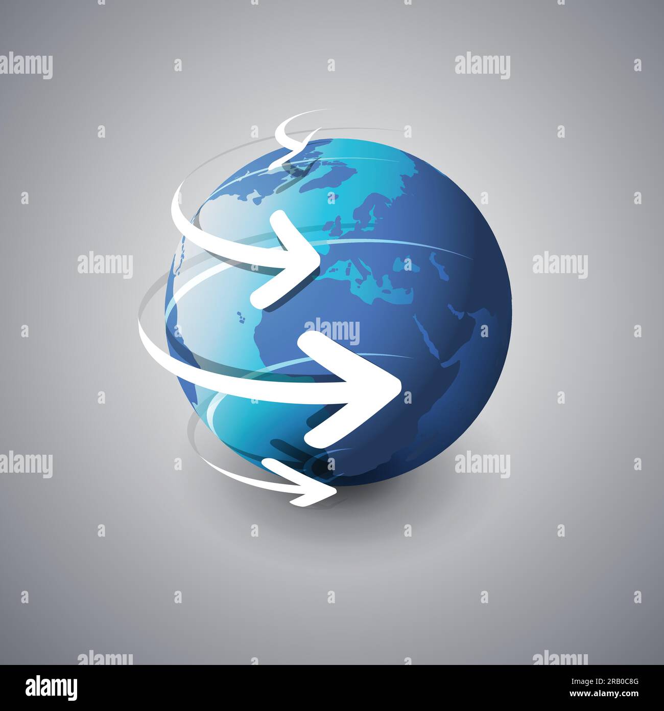 Earth Globe Design - Global Business, Technology, Globalization Concept ...