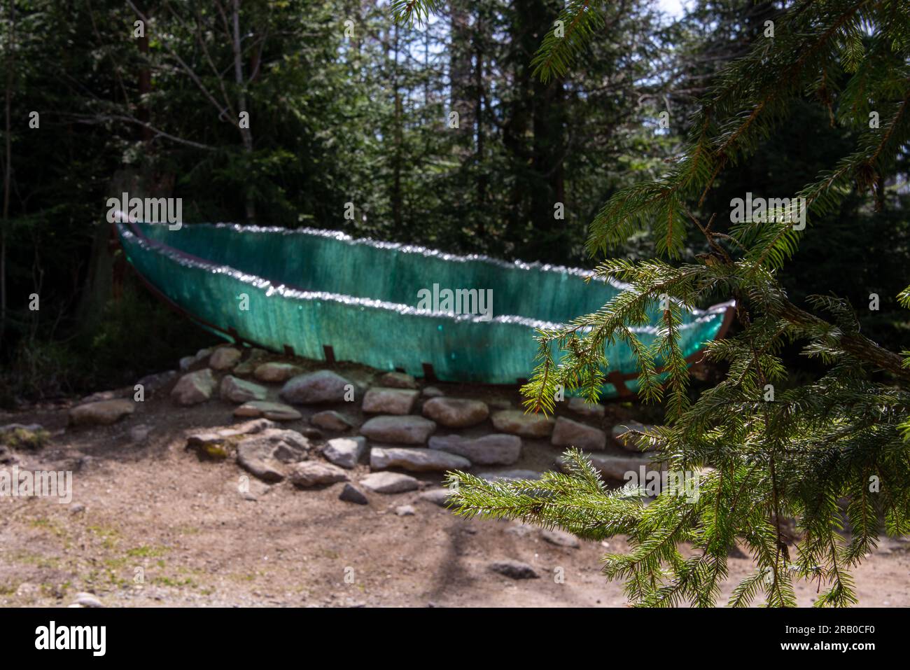 The glass ark near mount Lusen was set up at a crossroads as reminder ...
