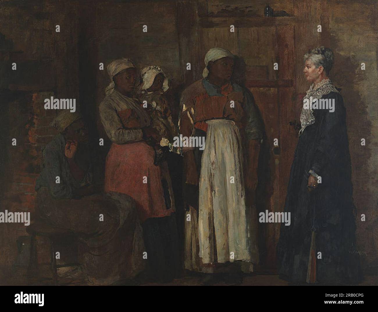 A Visit from the Old Mistress 1876 by Winslow Homer Stock Photo - Alamy