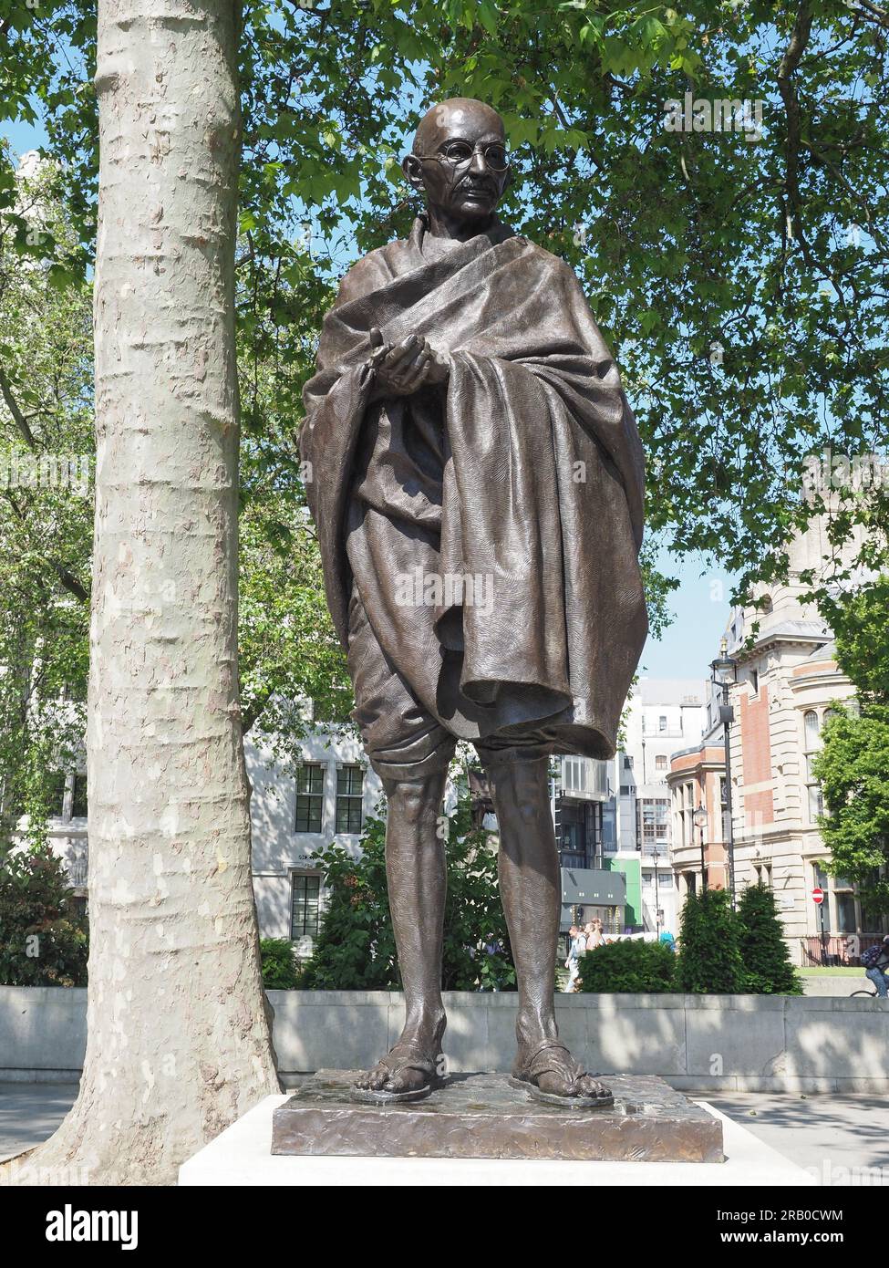 LONDON, UK - JUNE 08, 2023: Statue of Mahatma Gandhi in Parliament ...
