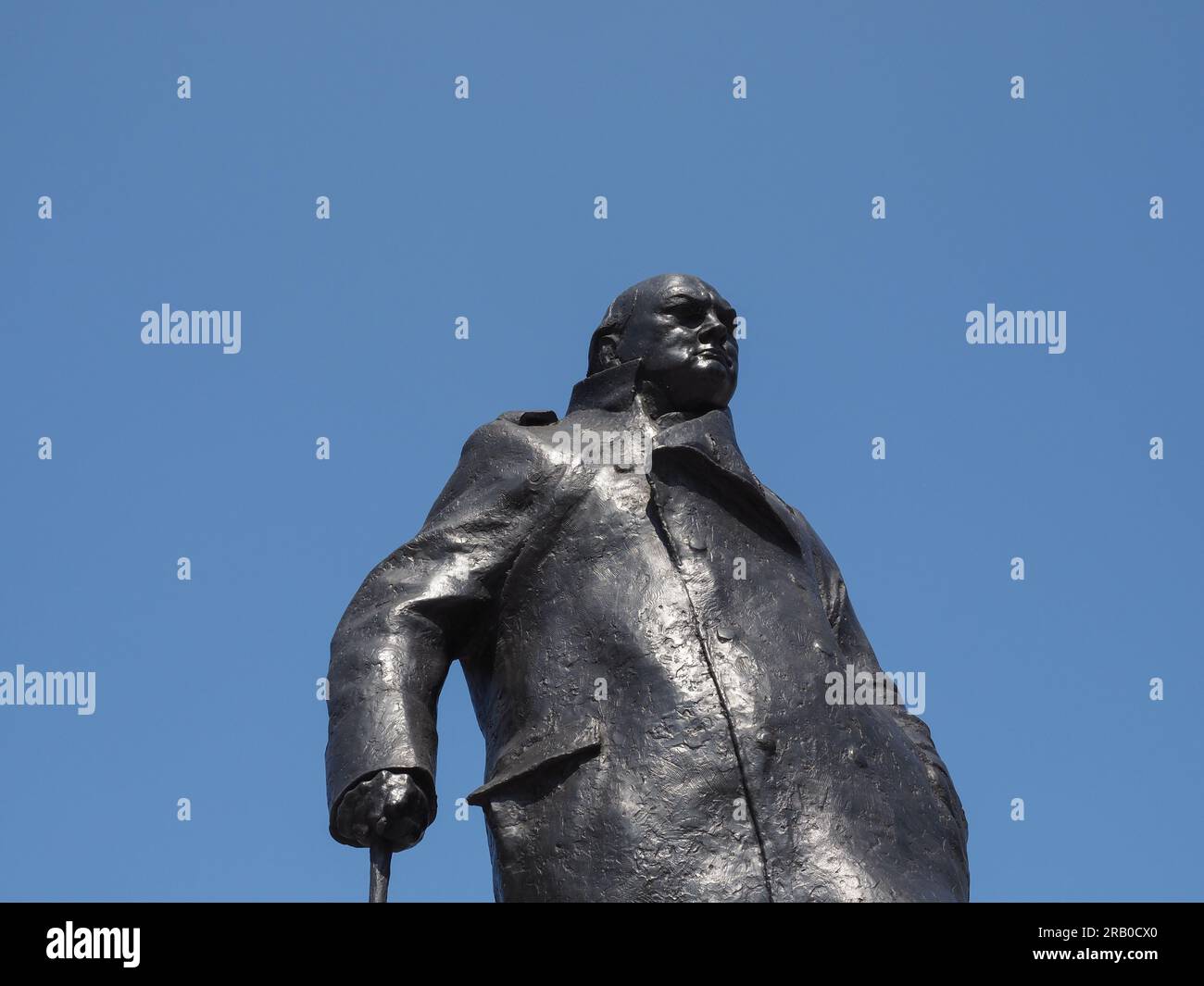 LONDON, UK - JUNE 06, 2023: Statue of Winston Churchill in Parliament ...