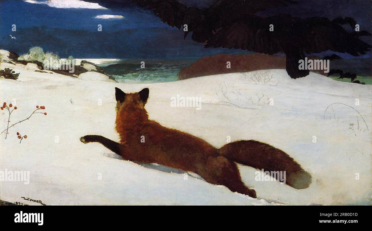 Winslow homer fox hunt hi-res stock photography and images - Alamy