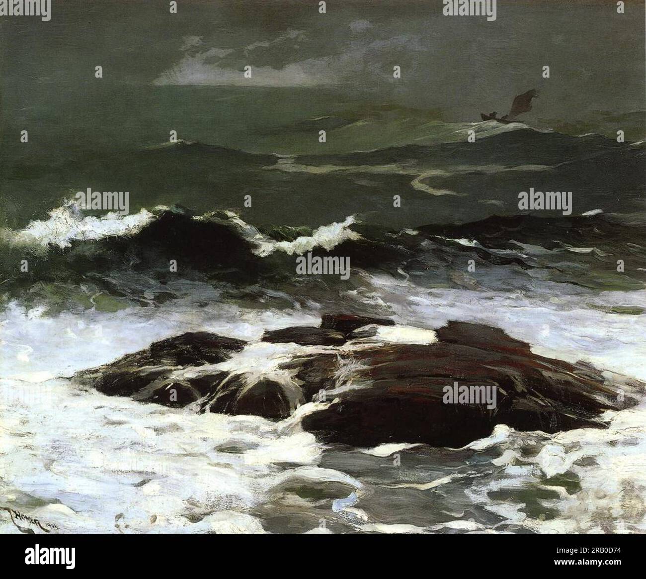 Summer Squall 1904 by Winslow Homer Stock Photo - Alamy