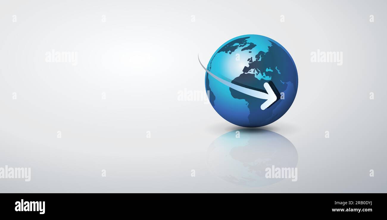 Earth Globe Design - Global Business, Technology, Globalization Concept ...