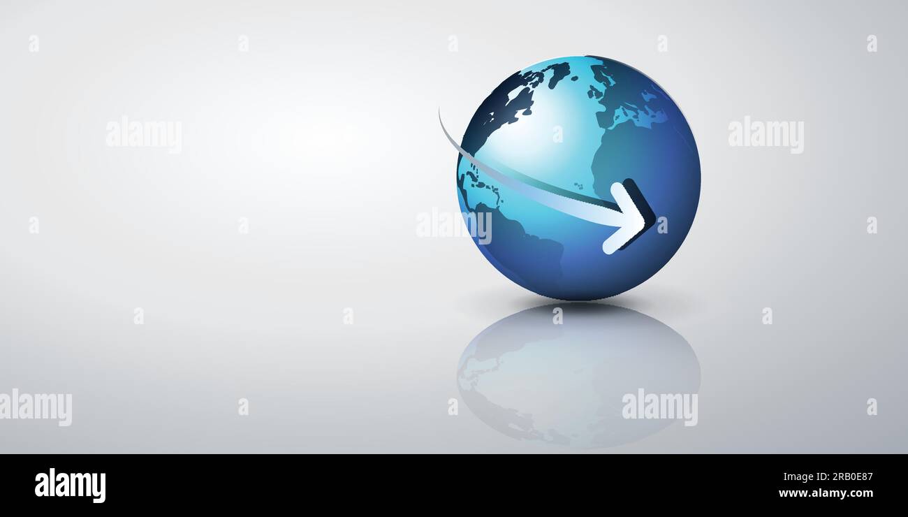 Earth Globe Design - Global Business, Technology, Globalization Concept ...