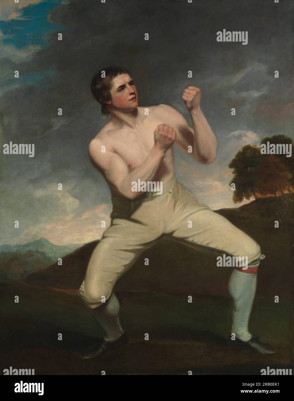 Richard Humphreys, the Boxer 1788 by John Hoppner Stock Photo - Alamy