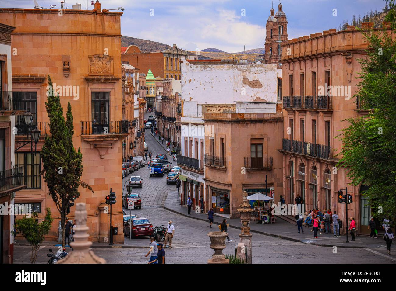 Zacatecas Mexico. Colonial zone of the capital city of the state of ...