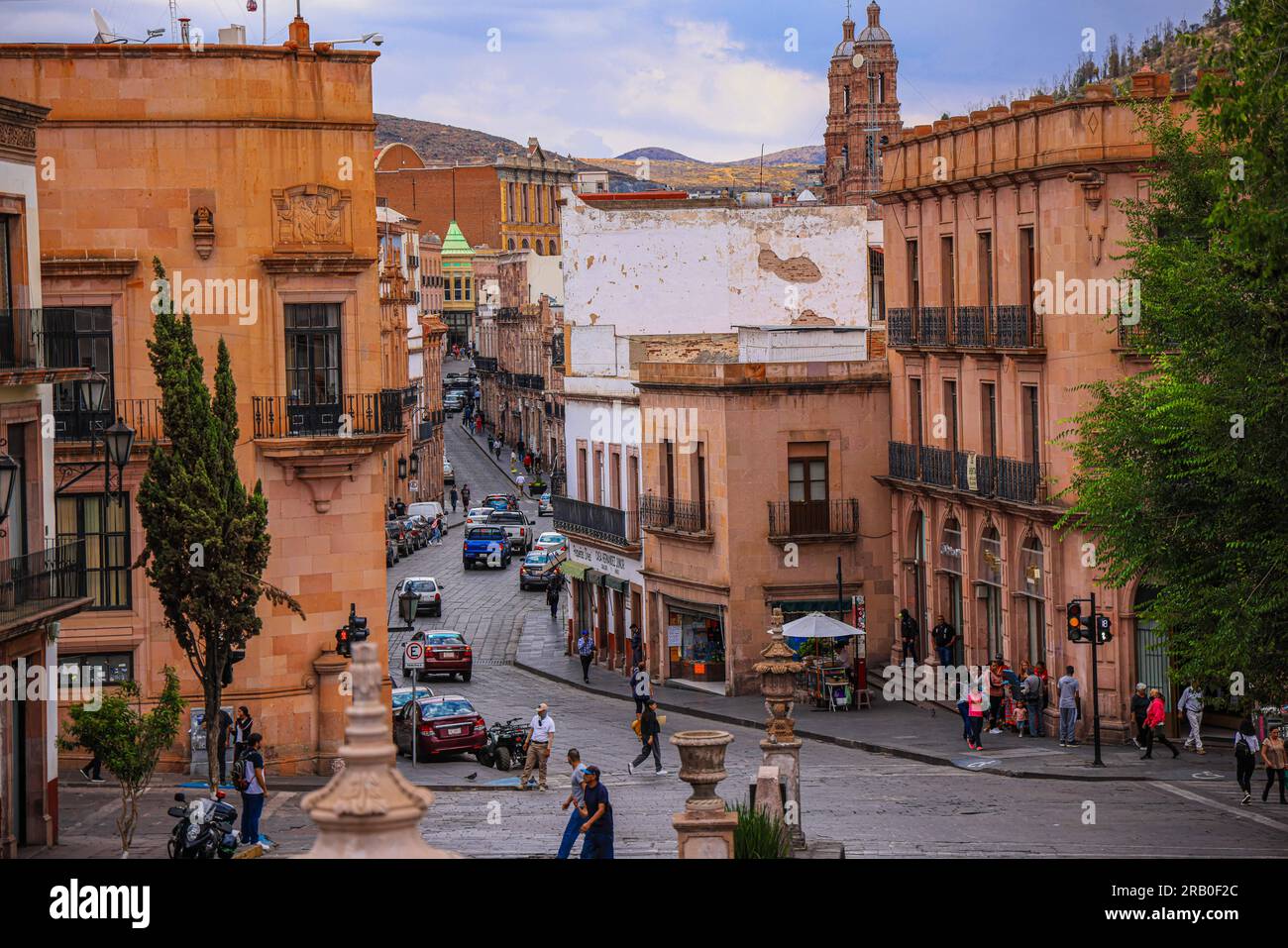 Zacatecas Mexico. Colonial zone of the capital city of the state of ...