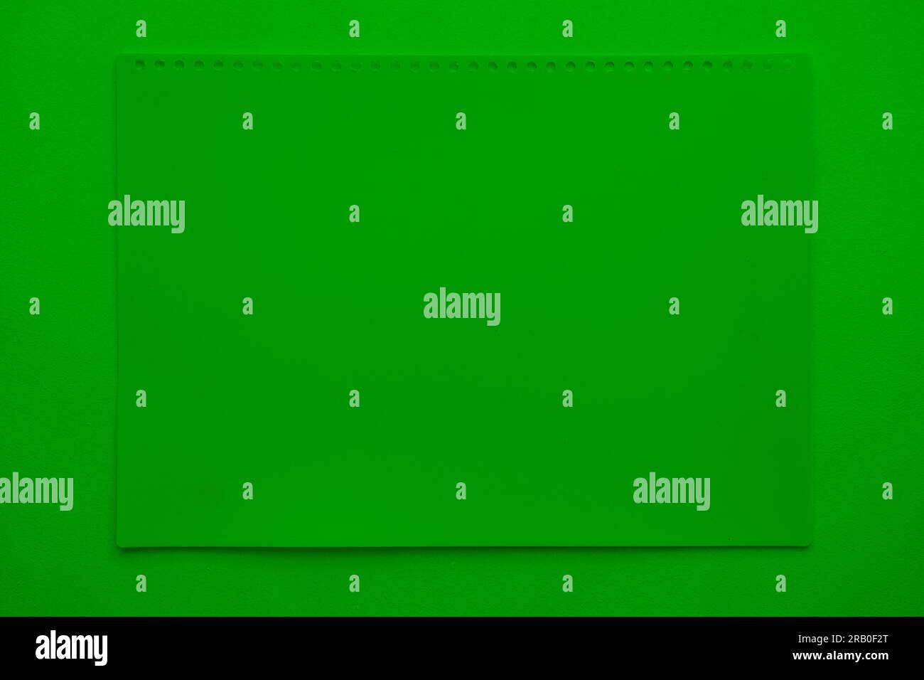 A blank sheet to write green on a green background. Form for the ...