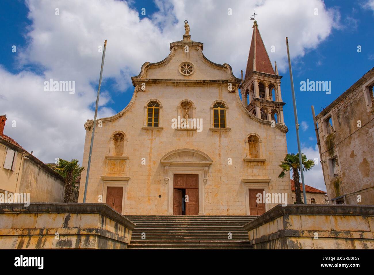 The Church of Our Lady of the Annunciation in the historic coastal ...