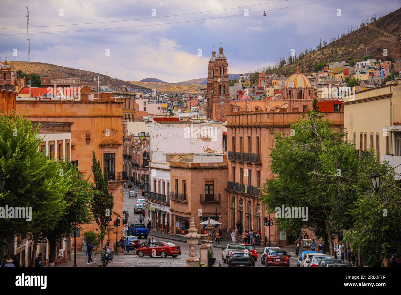 Zacatecas Mexico. Colonial zone of the capital city of the state of ...