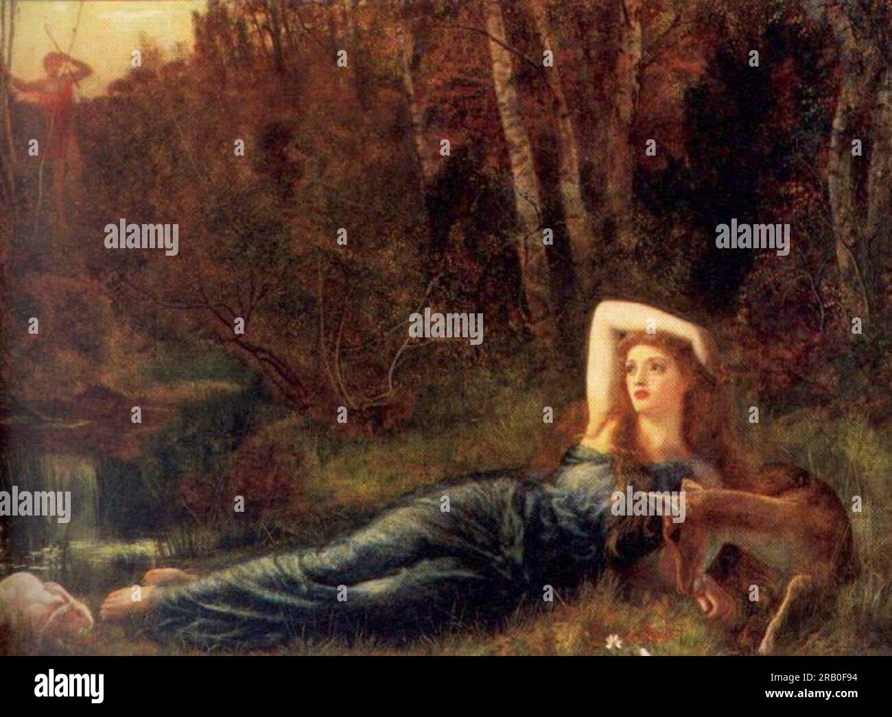 Endymion by Arthur Hughes Stock Photo - Alamy