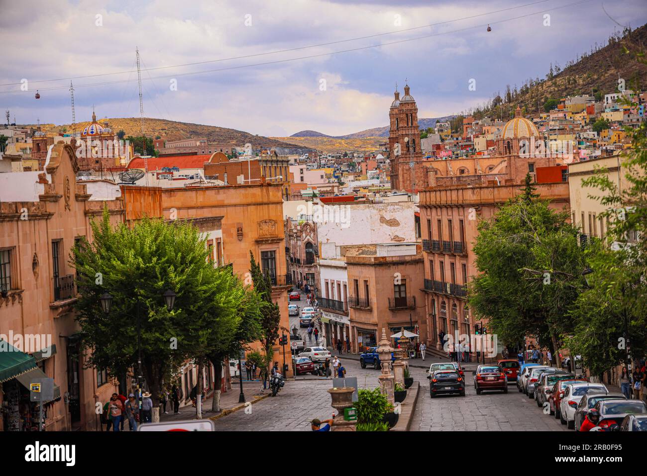Zacatecas Mexico. Colonial zone of the capital city of the state of ...